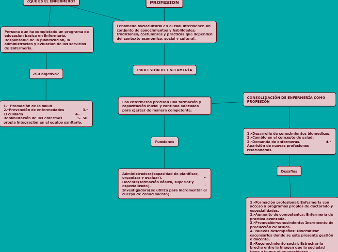 MAPA ENFERMERIA CONTEXTO - Concept Map